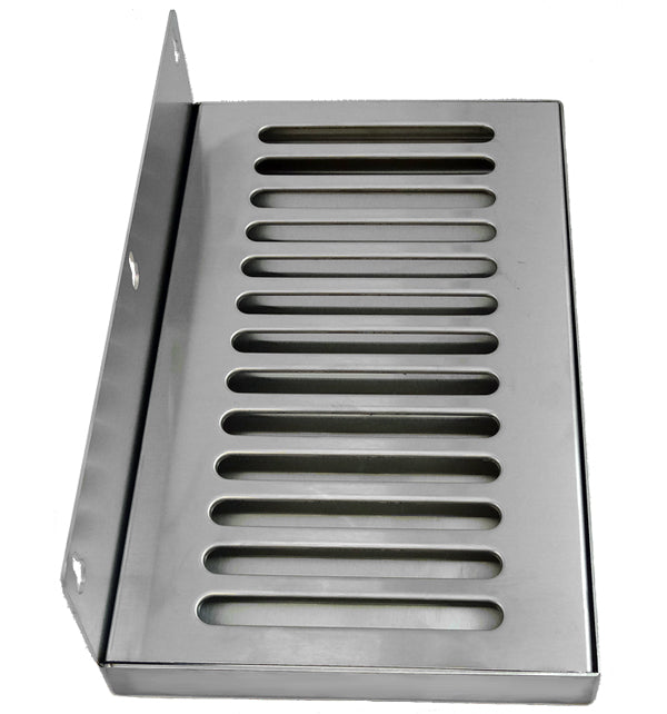 12" x 6" Wall Mount Drip Tray SS304 - Without Drain – Draft Warehouse