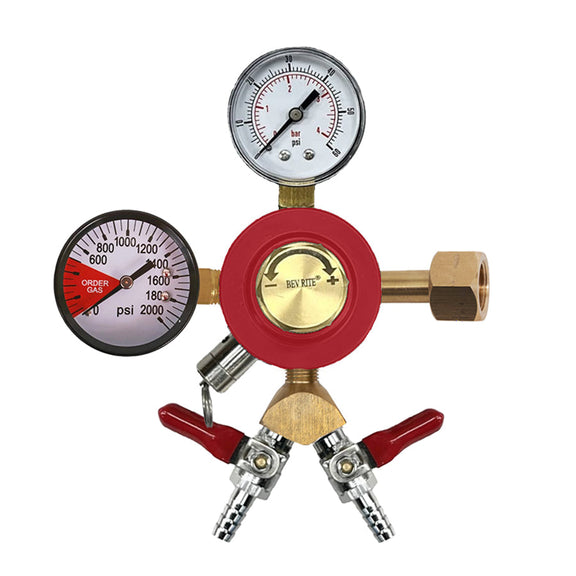Bev Rite CO2 Regulator , Double Gauge - Dual Output – Draft Warehouse