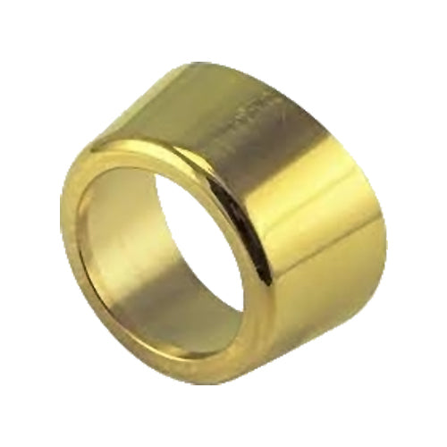 Column Shank Flange For 3" columns - Polished Brass – Draft Warehouse