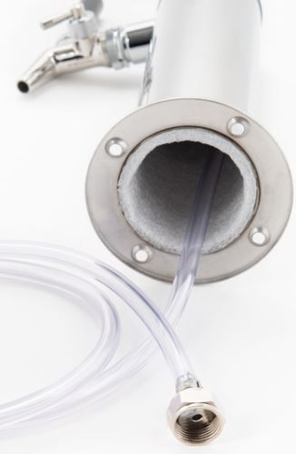 Single 650SS Flow Control Perlick Faucet - All SS304 Contact 3" Colum ...