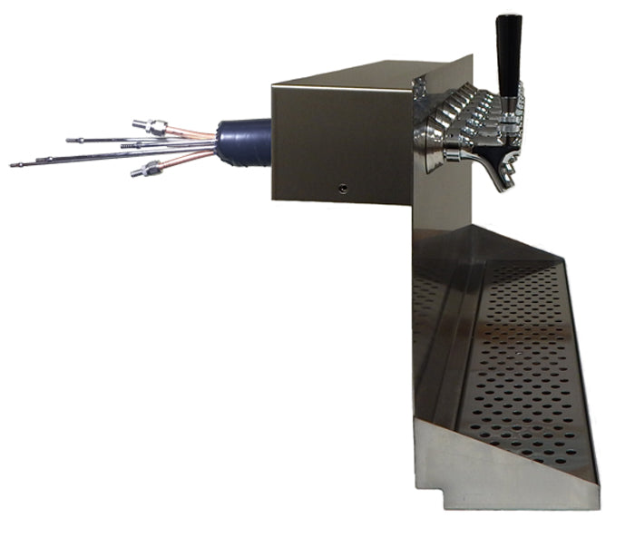 Wall Mounted Beer Taps Tower, SS304 Contact, With Rinser, Glycol Ready ...